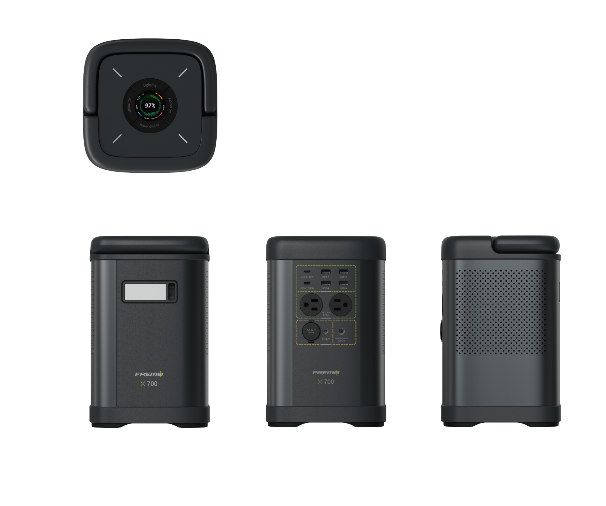 Fremo X700 - Portable Power Station, Safest Outdoor Solar Generator|Fremo